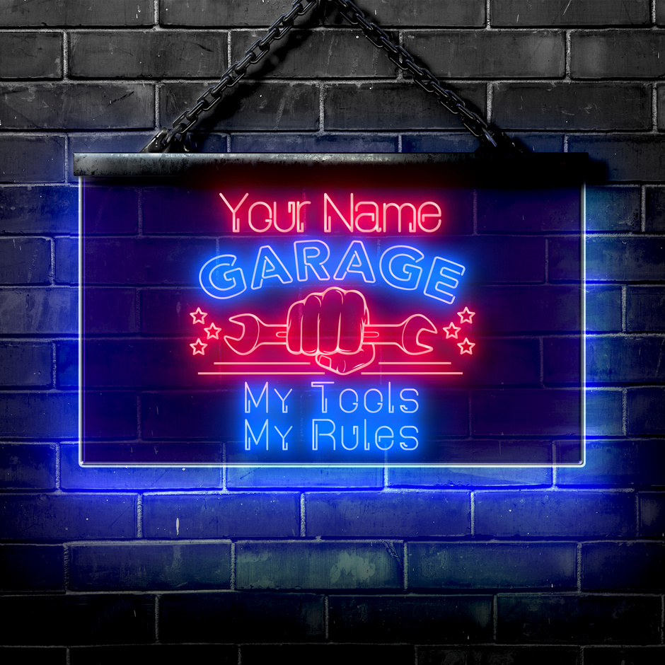 Neon LED Garage Sign - Durable LED Lights – Vibe Neon Signs