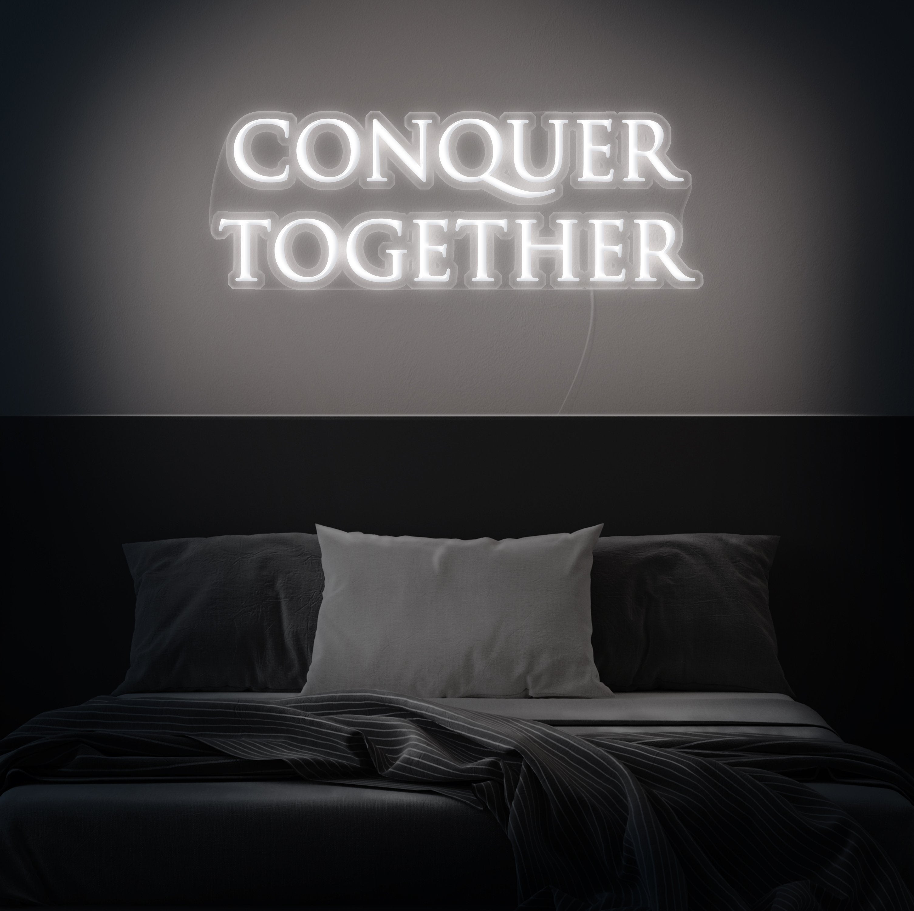 Conquer Together Neon Sign – Vibe Neon Signs